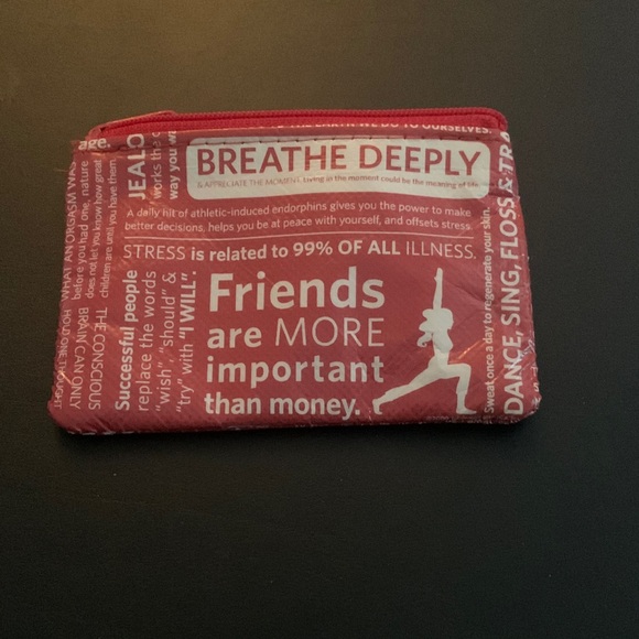 Other | Red Inspirational Quote Pouch | Poshmark